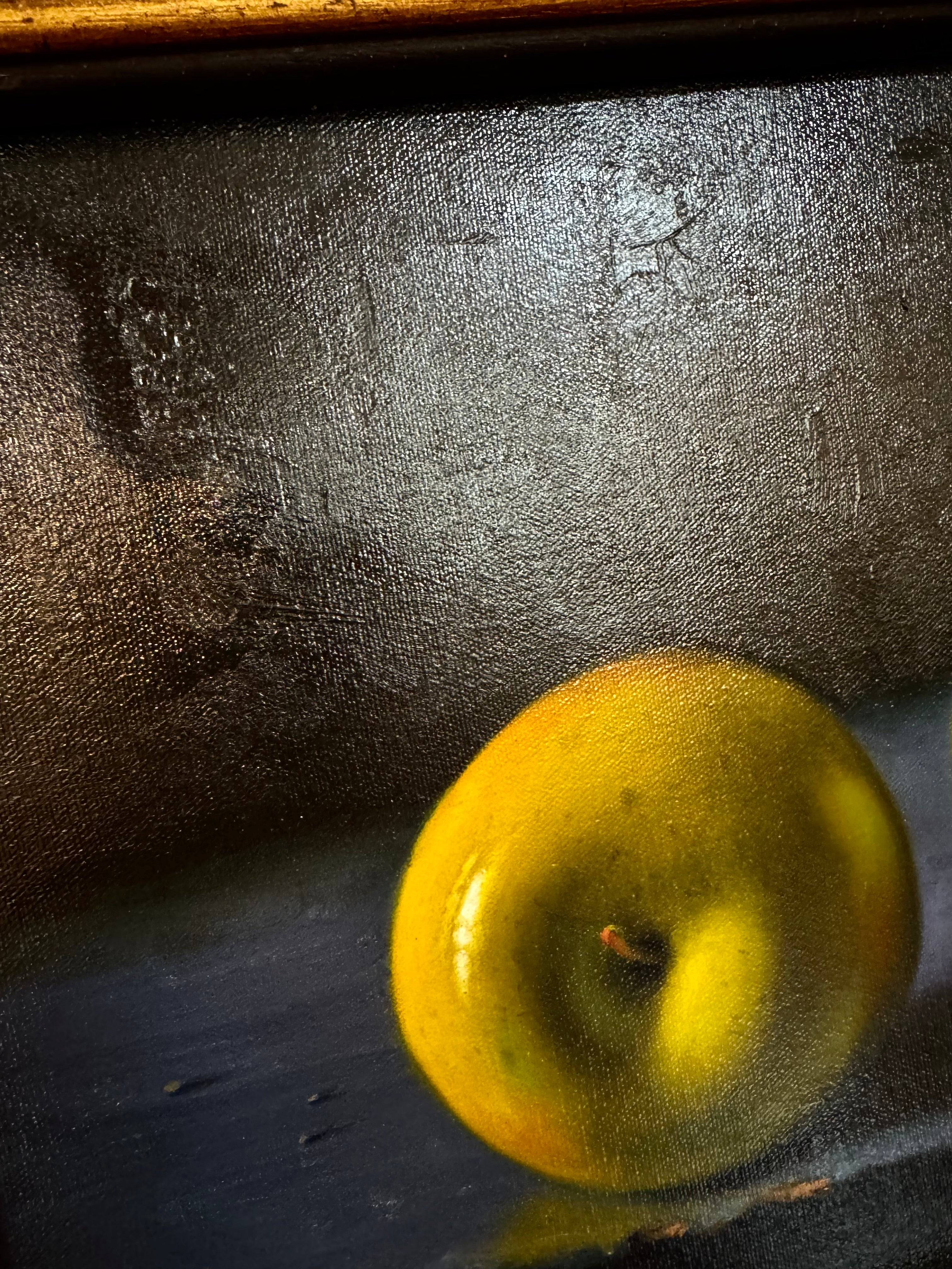 'Golden Apples Still Life' Original Oil