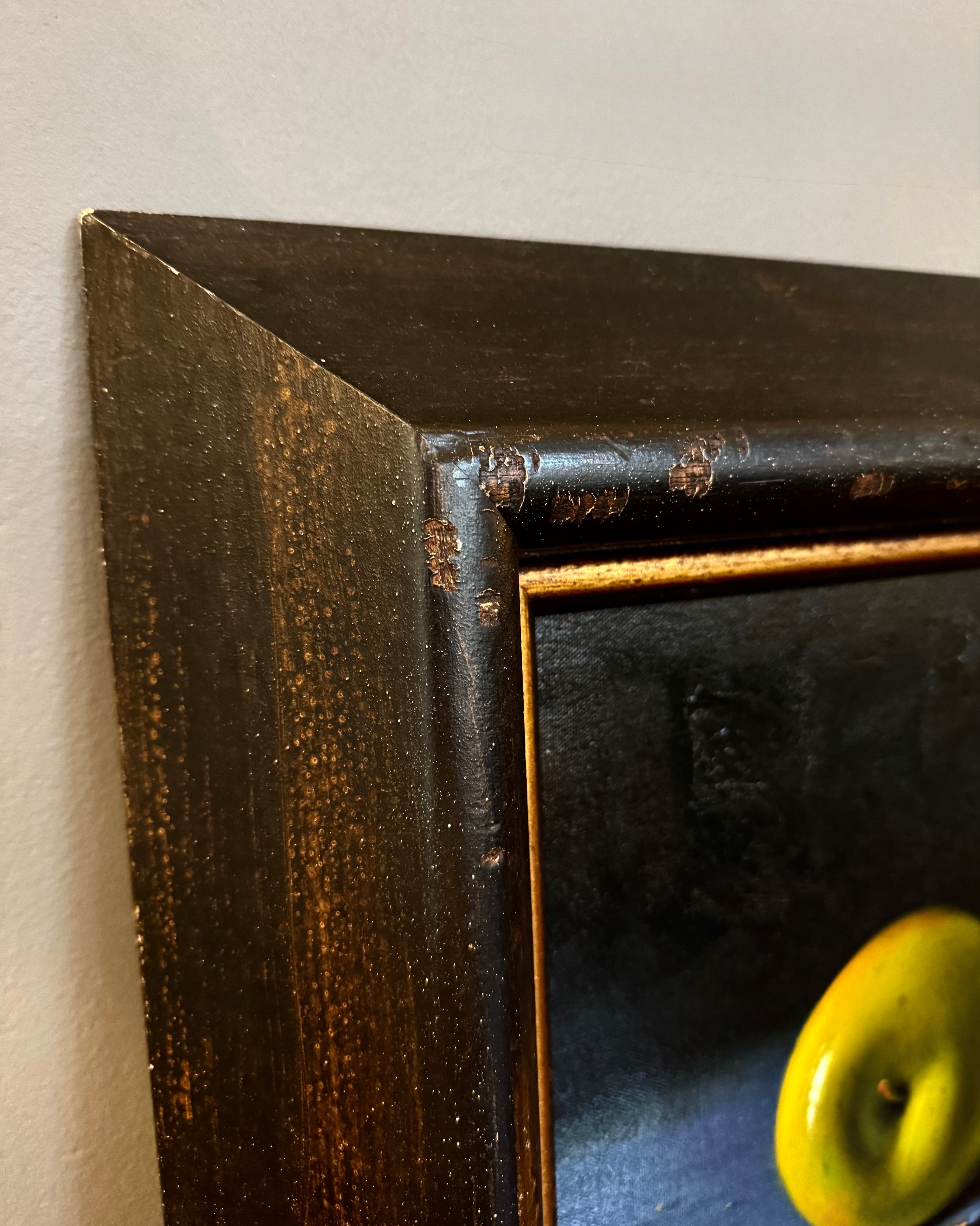 'Golden Apples Still Life' Original Oil